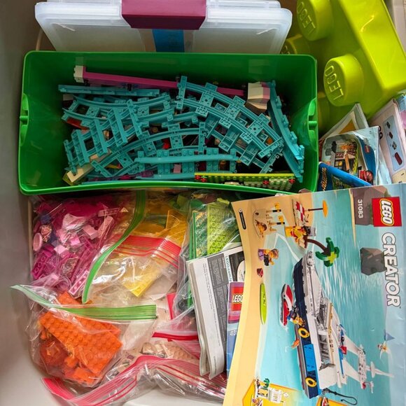 Lego | Toys | 8 Gallon Bin Filled With Lego Bricks Instruction Manuals ...
